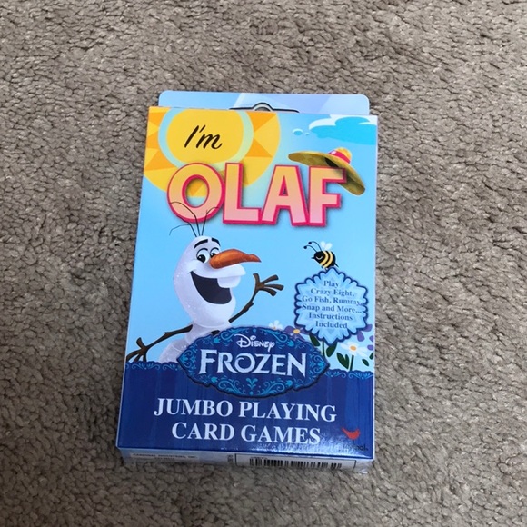 Toys | Disney Frozen Im Olaf Jumbo Playing Card Games | Poshmark